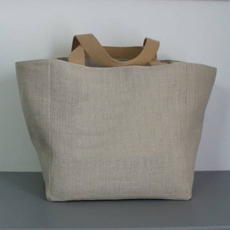 Sac Cabas en Lin made in France - Cabas 100% Lin Pour La Plage Ou Le ...